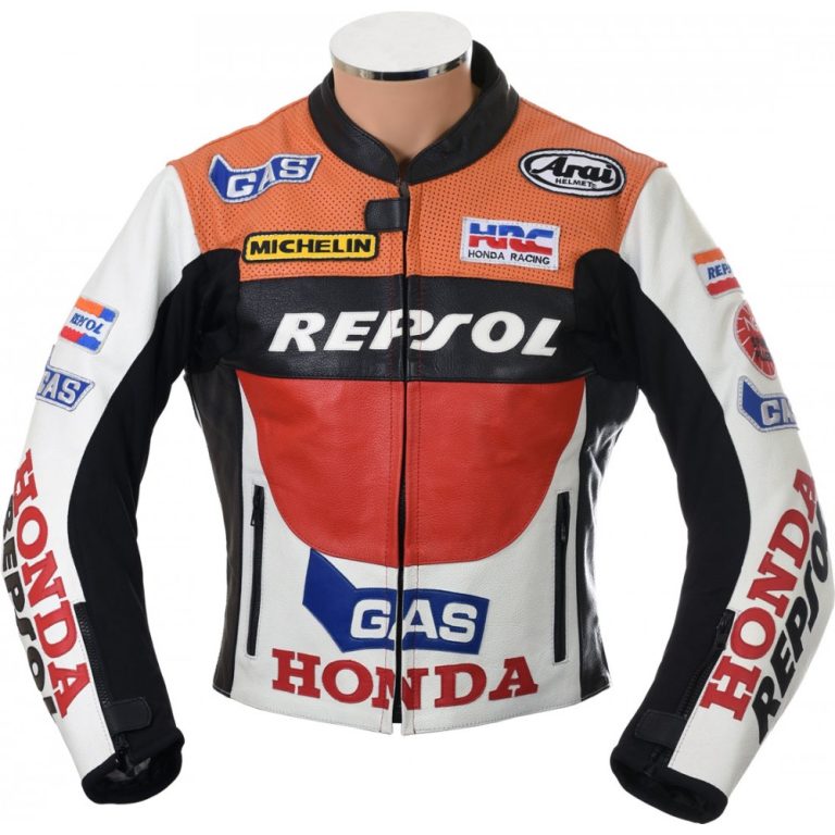 Honda Repsol Biker Leather Jacket JACKETS JUNCTION