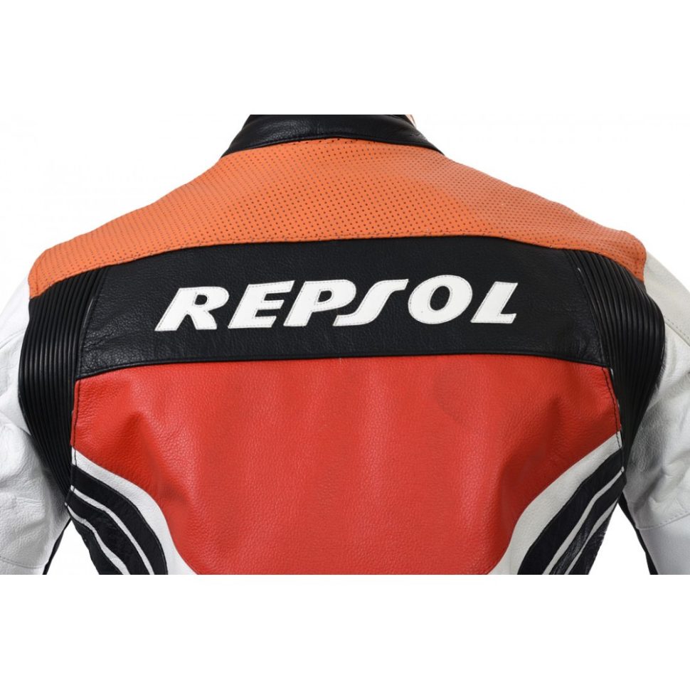 Honda Repsol Biker Leather Jacket | JACKETS JUNCTION