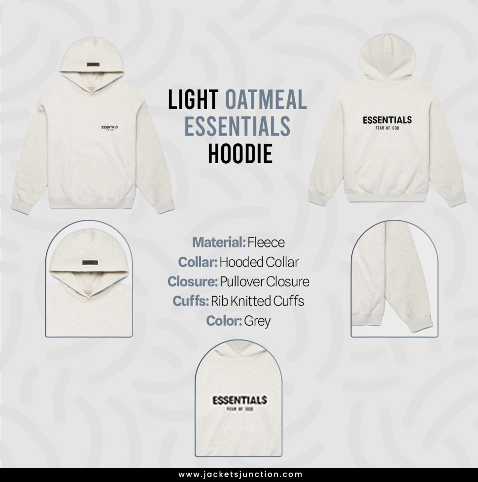 Light Oatmeal Essentials Hoodie | Style & Comfort