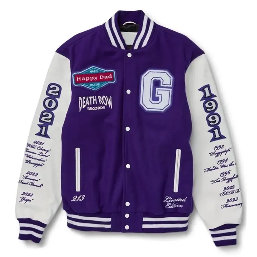 Happy Dad x Death Row Varsity Jacket | Iconic & Stylish for Dads