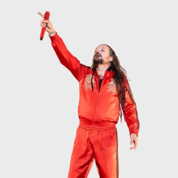 Jonathan Davis x Adidas Red Tracksuit | Shop Now