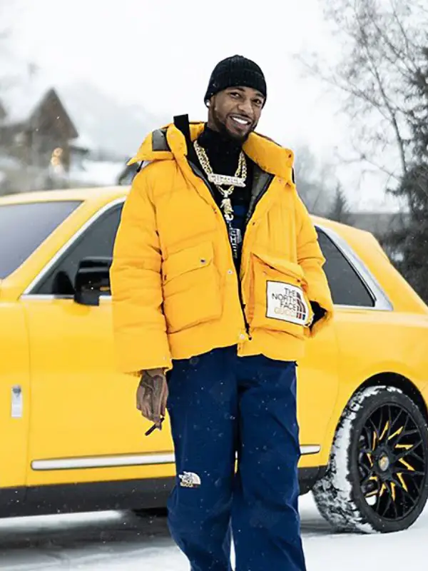 Key Glock Rapper Puffer Jacket Yellow