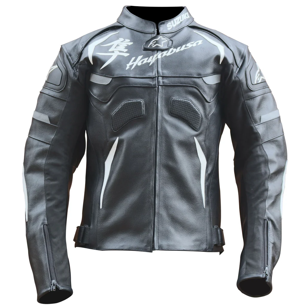 Men Suzuki Hayabusa Motorbike Riding Jacket JACKETS JUNCTION