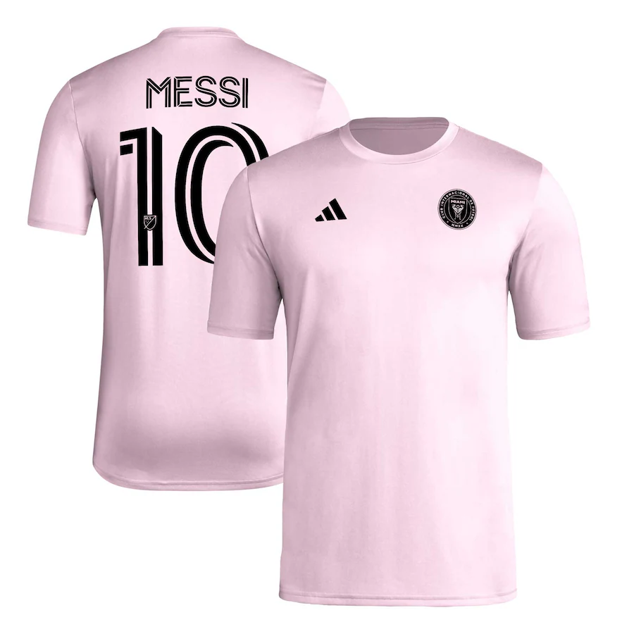 Lionel Messi Inter Miami CF 2024 Travel Pink T-Shirt JACKETS JUNCTION