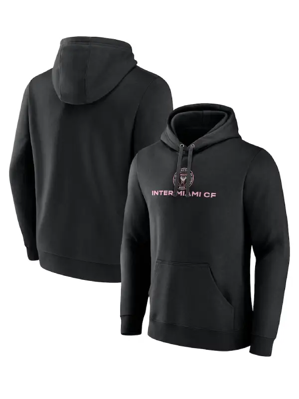 Inter Miami CF Pullover Hoodie Black | Jackets Junction