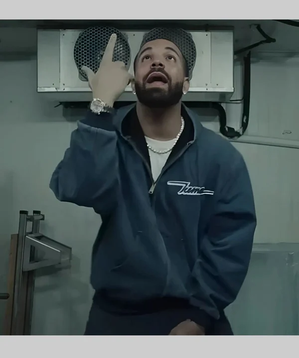 Drake Iceman Hooded Jacket Blue | Jackets Junction