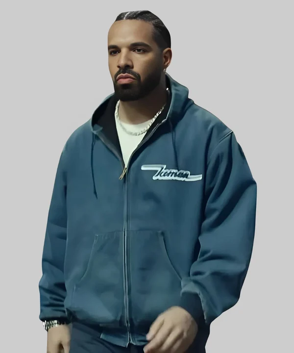 Drake Iceman Hooded Jacket Blue | Jackets Junction