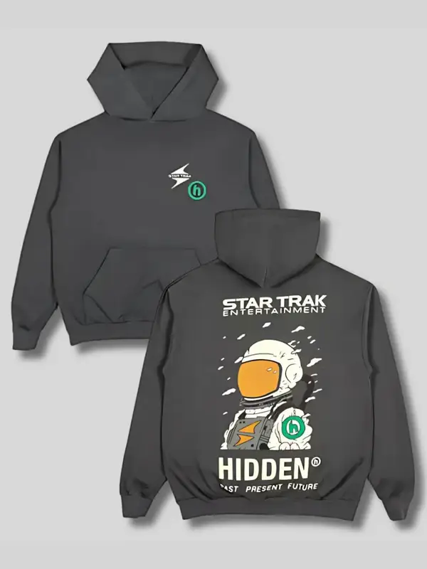 Hidden NY x Star Trak Spaceman Hoodie Grey