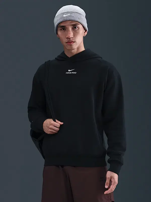 Nike PRO Dri-FIT Mid Layer Training Hoodie Black