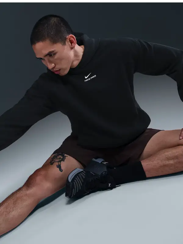 Nike PRO Dri-FIT Mid Layer Training Hoodie Black