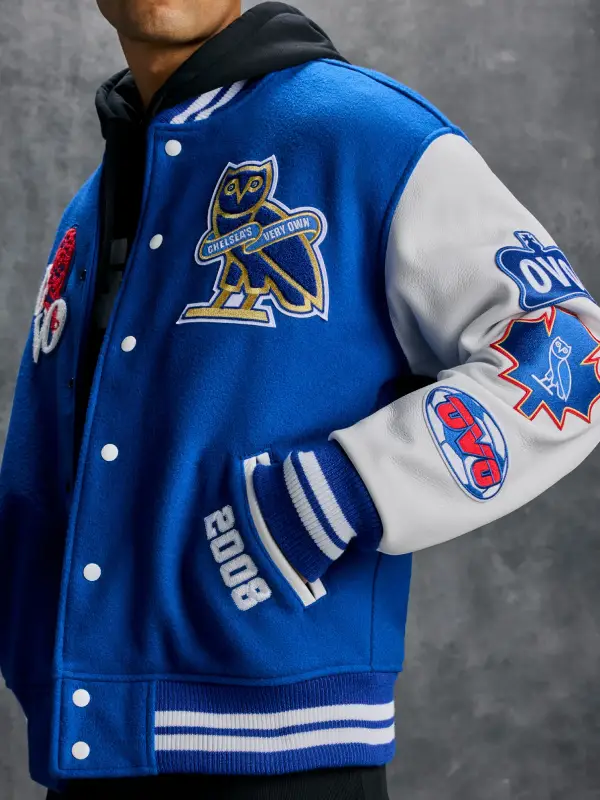 OVO x Chelsea FC Varsity Jacket | Chelsea OVO Varsity Jacket