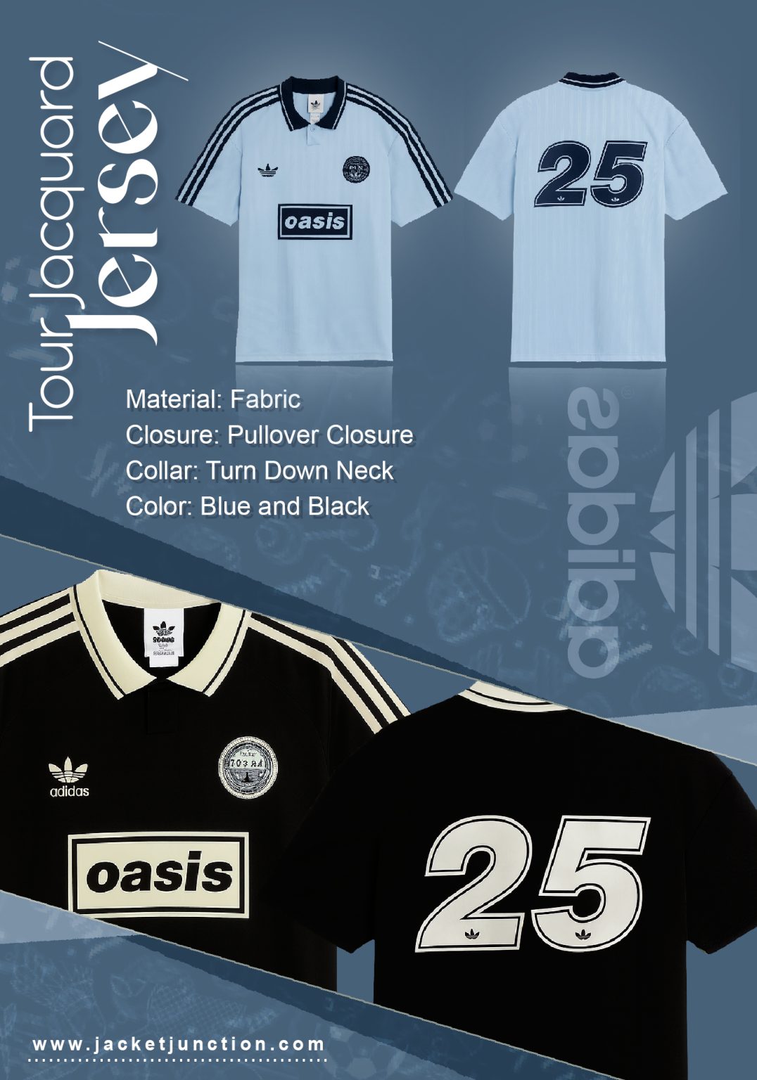 Adidas x Oasis Tour Jacquard Jersey | Adidas x Oasis Jersey