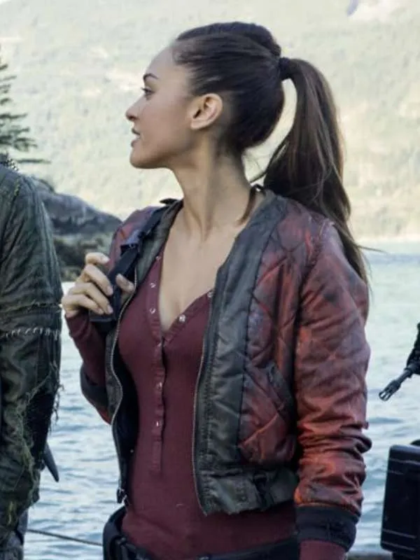 Raven Reyes The 100 S02 Quilted Bomber Jacket