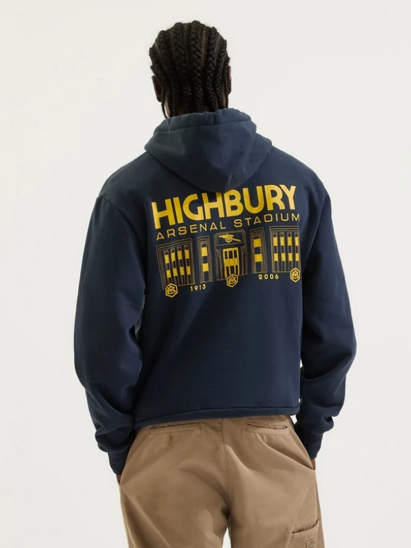 with Arsenal Classics Navy East Stand Hoodie