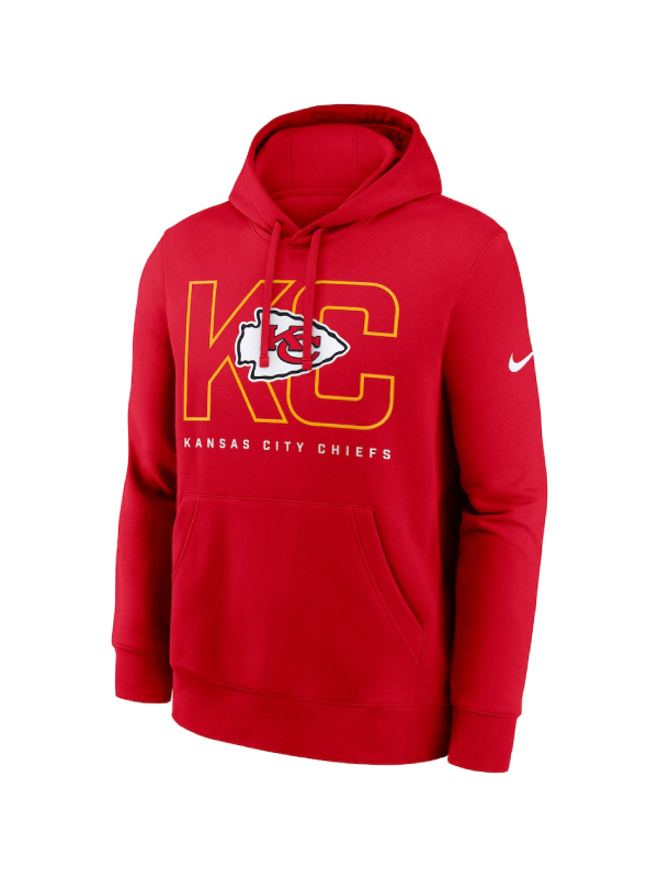 Kansas City Chiefs Nike Red Busted Play Club Hoodie