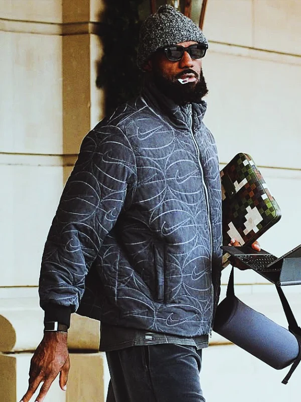 Lebron James Nike Woven Basketball Jacket Grey