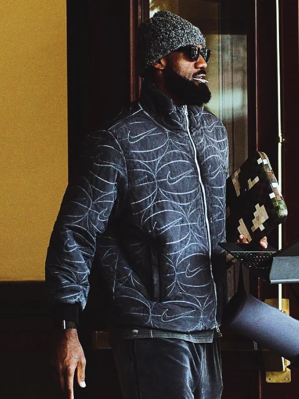 Lebron James Nike Woven Basketball Jacket Grey