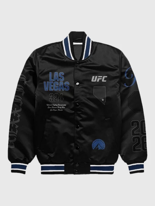 UFC 324 Las Vegas Bomber Jacket Black
